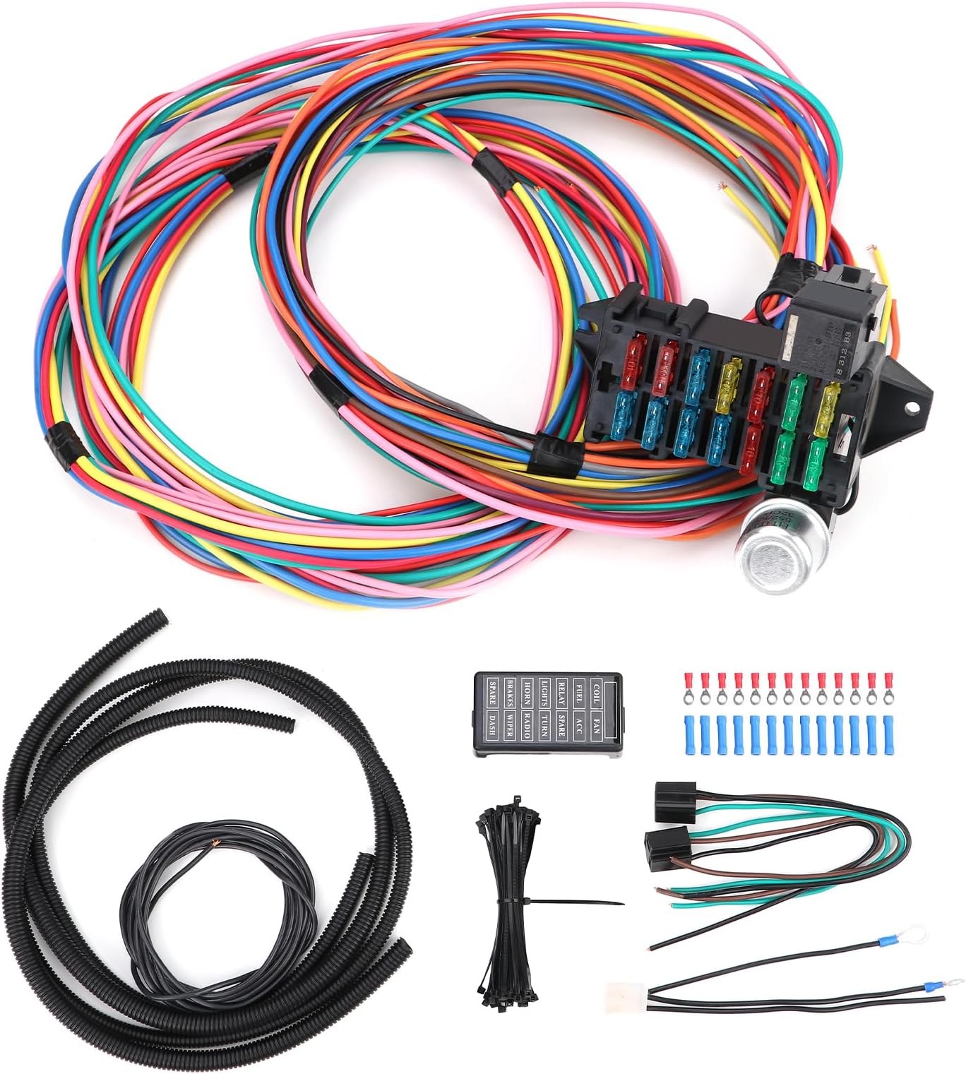 Amazon.com: A-Team Performance 12 Circuit Universal Wire Harness XL ...