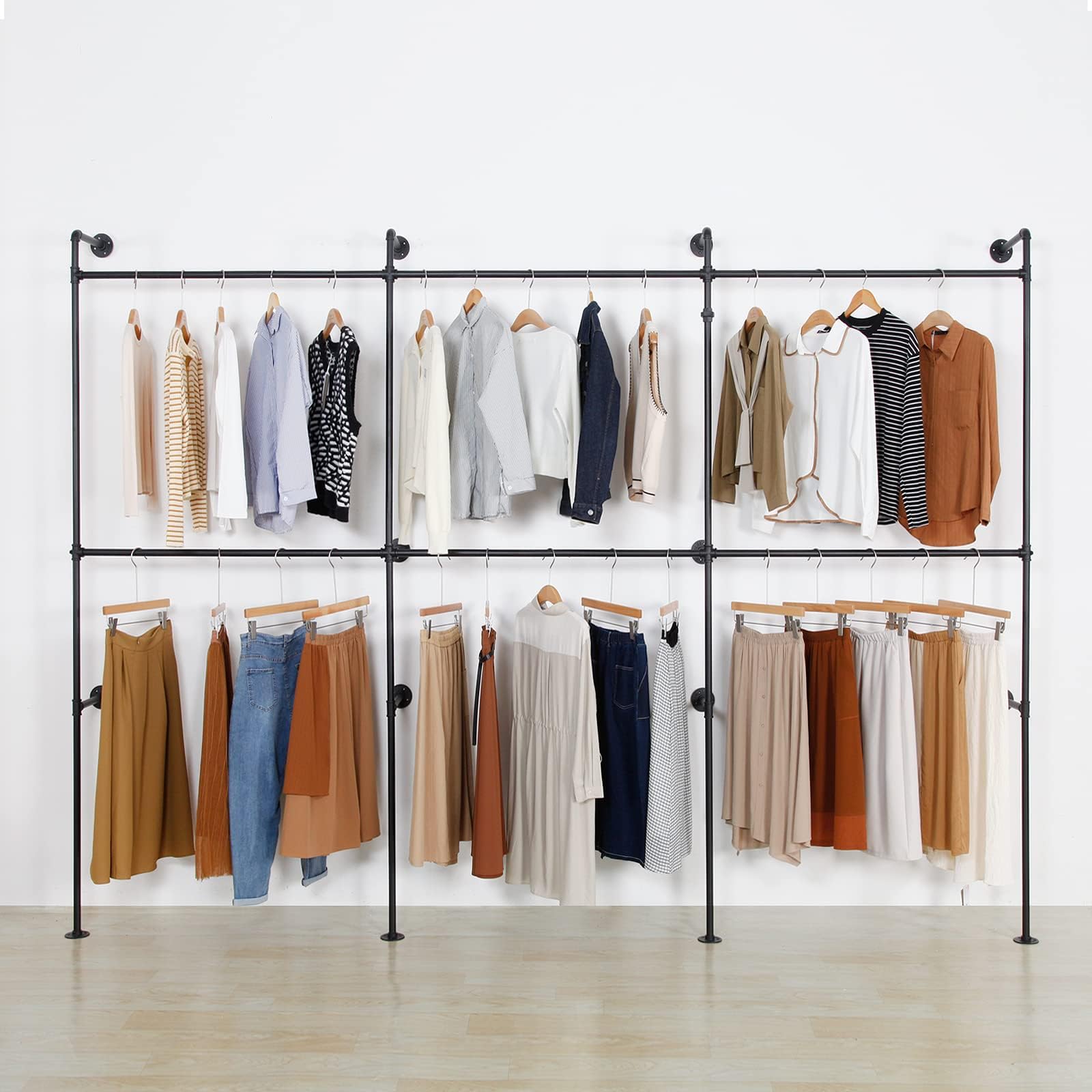 Amazon.com: ZGZR Modern Simple Industrial Pipe Clothing Rack, Display ...