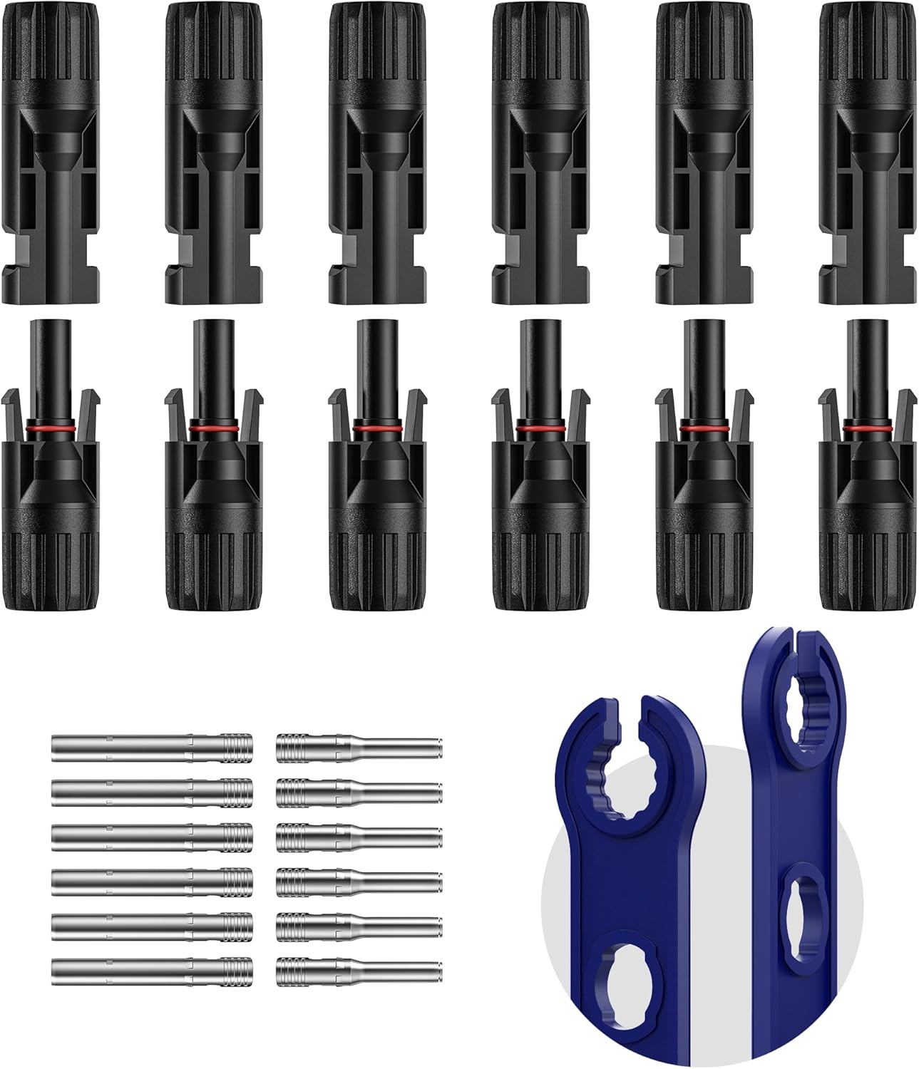 Amazon.com : 6 Pairs Solar Panel Connectors, IP67 Waterproof, 1000V 30A ...