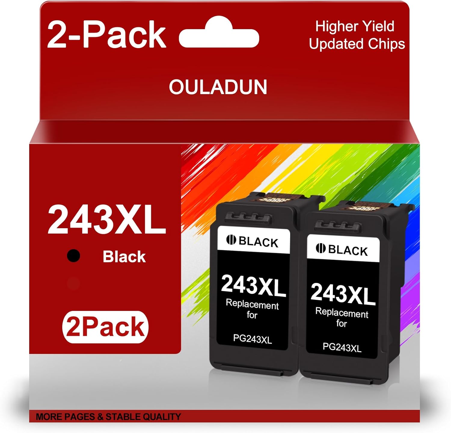 Amazon.com: PG-243XL Black Ink Cartridges Combo Pack Replacement for ...