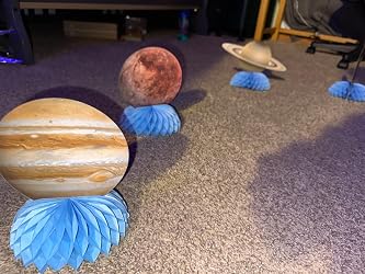 Amazon.com: SUNBEAUTY 12 PCS Solar System Theme Honeycomb Centerpieces ...