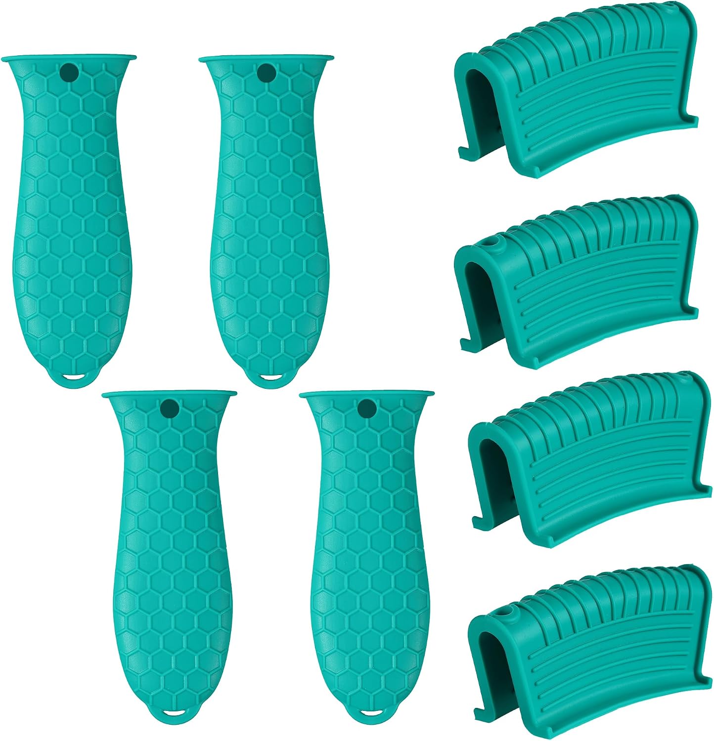 Amazon.com: 8 Pieces Silicone Hot Tool Holder Heat Resistant Potholder ...