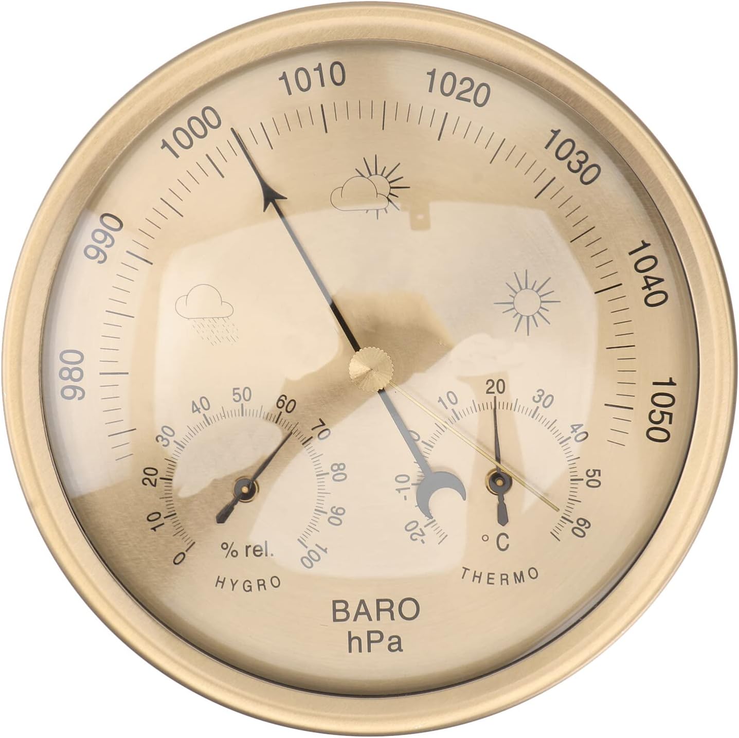 GardenMate Analoge Wetterstation HOME Barometer Thermometer Hygrometer ...