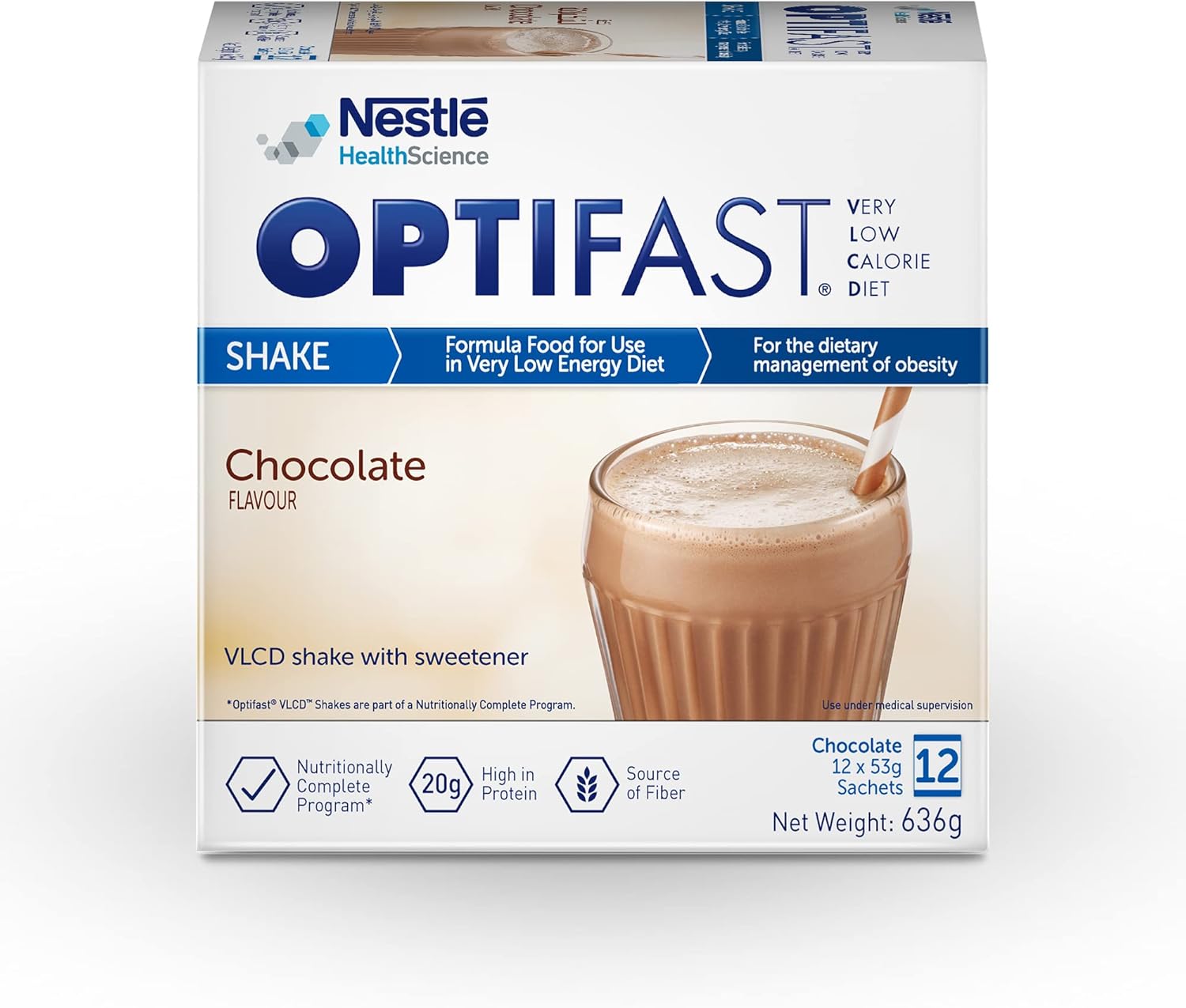 Optifast Very Low Calorie Diet Shake Chocolate Flavor, 636g: Buy Online ...