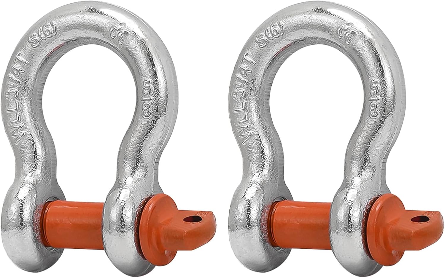 Amazon.com: Leero 5/8" D Ring Shackles, 3.25 tons (7,165 Lbs) Working ...
