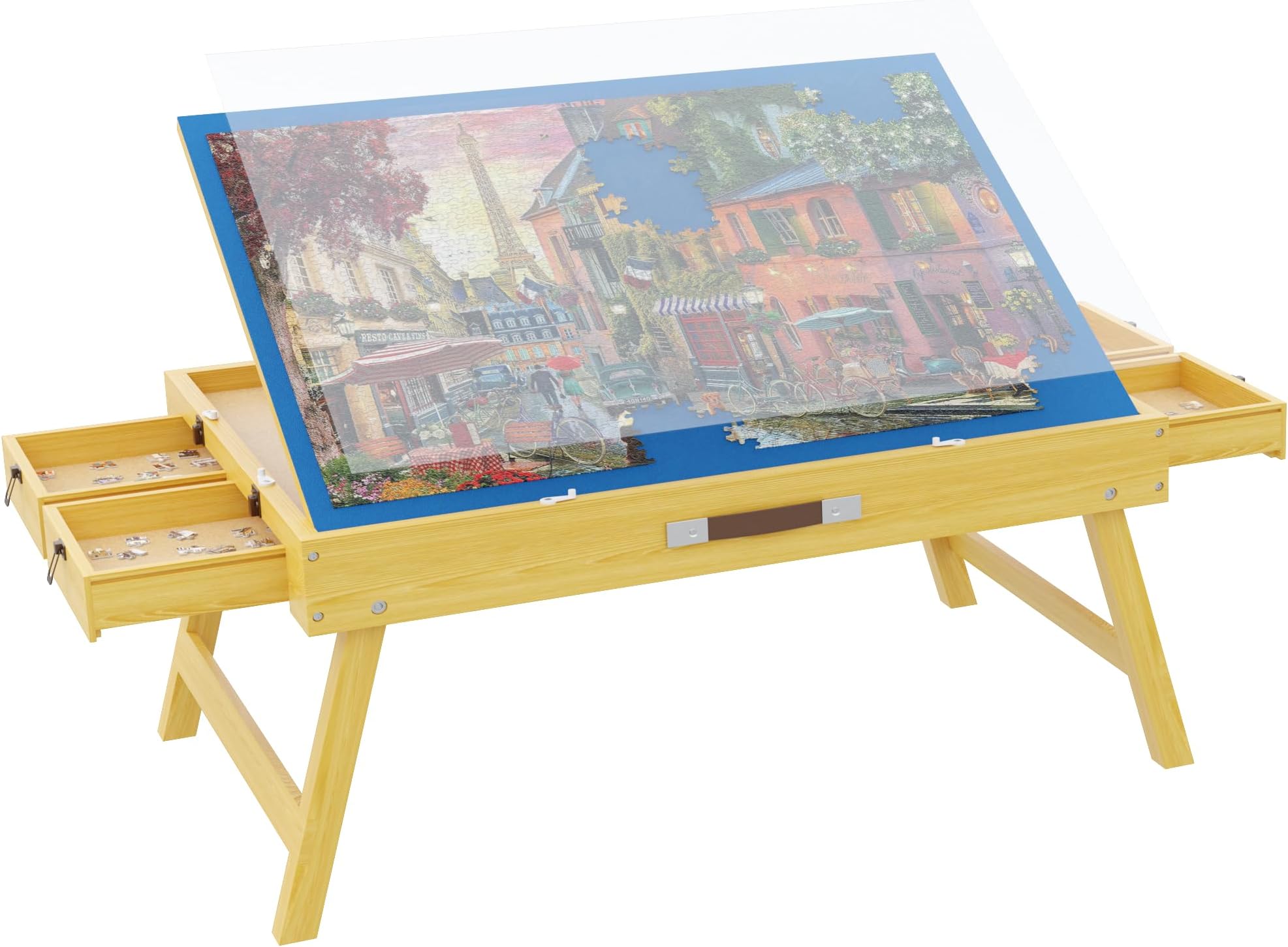 Amazon.com: Portable Puzzle Table with Legs - 1000 Piece Puzzle Board ...