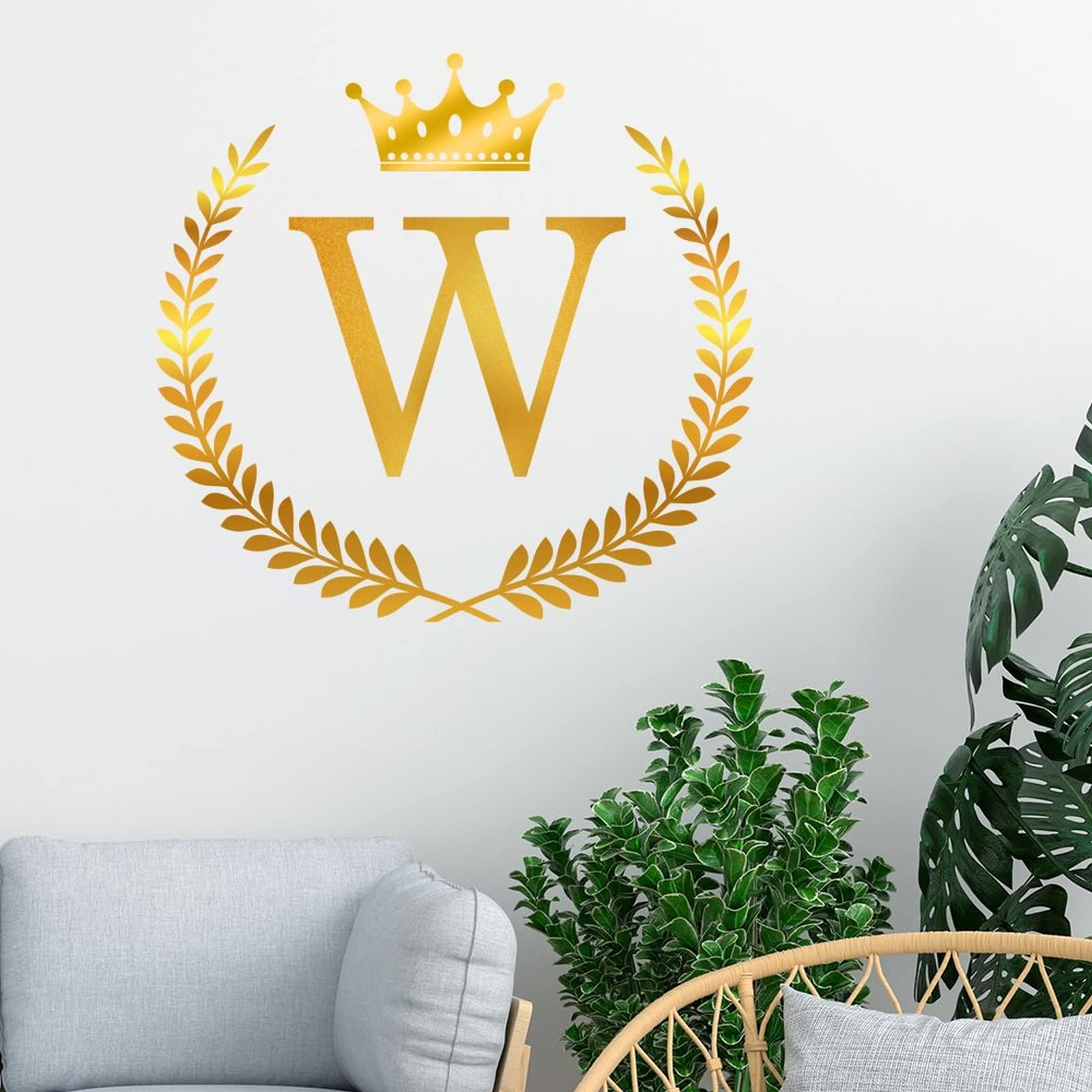 Wall Initial Decals Custom Name Initial Monogram, Nursery Personalised