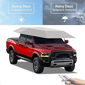 Movable Carport,Car Tent Cover Rooftop Canopy, Automatic Folding Remote ...