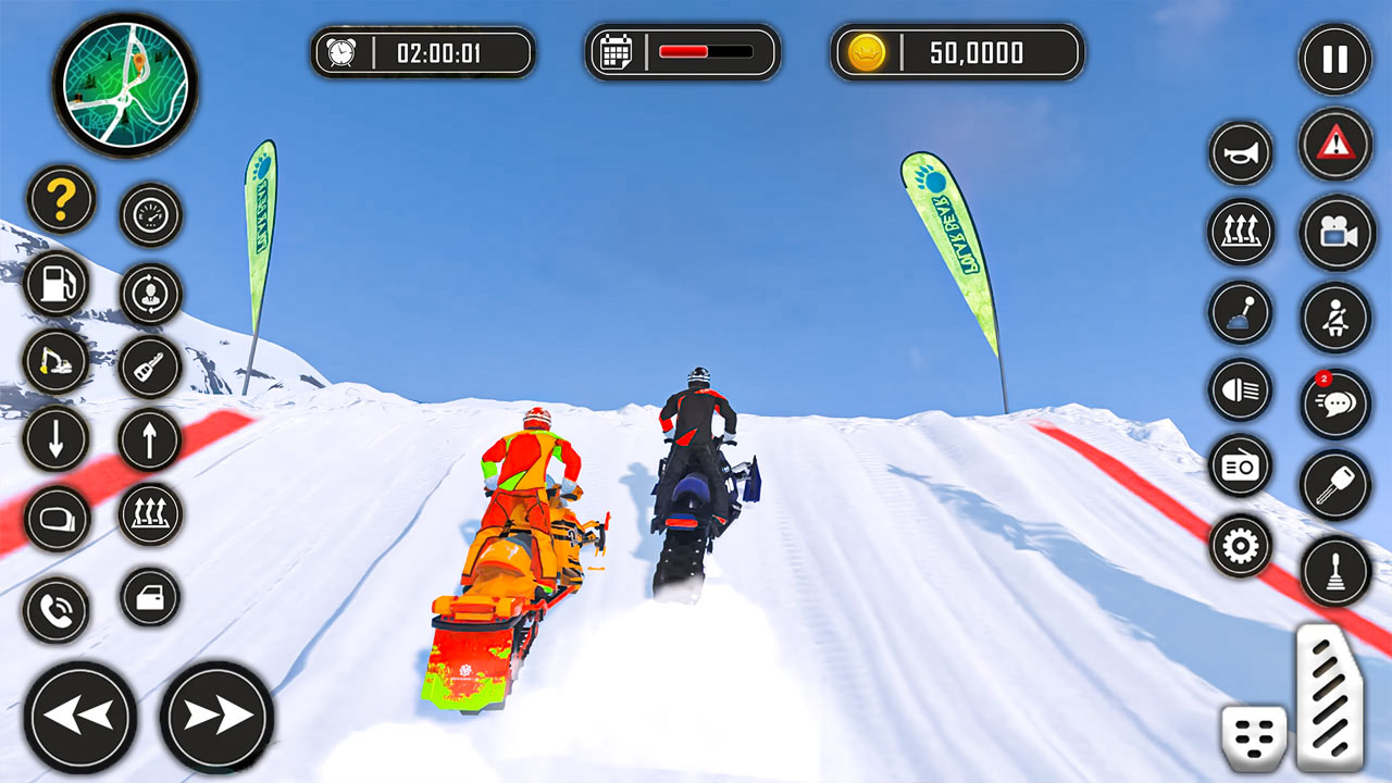 Snow Bike Championship Offroad Motorcycle Games: Snowmobile Bike Stunt ...