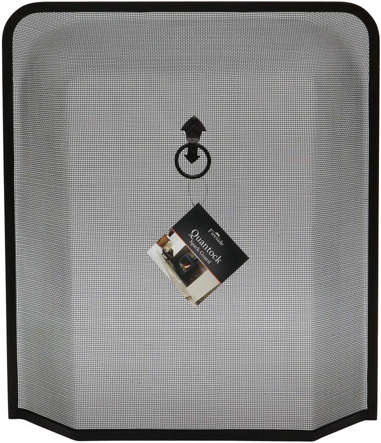 Black Fireside fireguard Spark Guard Fire Screen : Amazon.co.uk: DIY ...