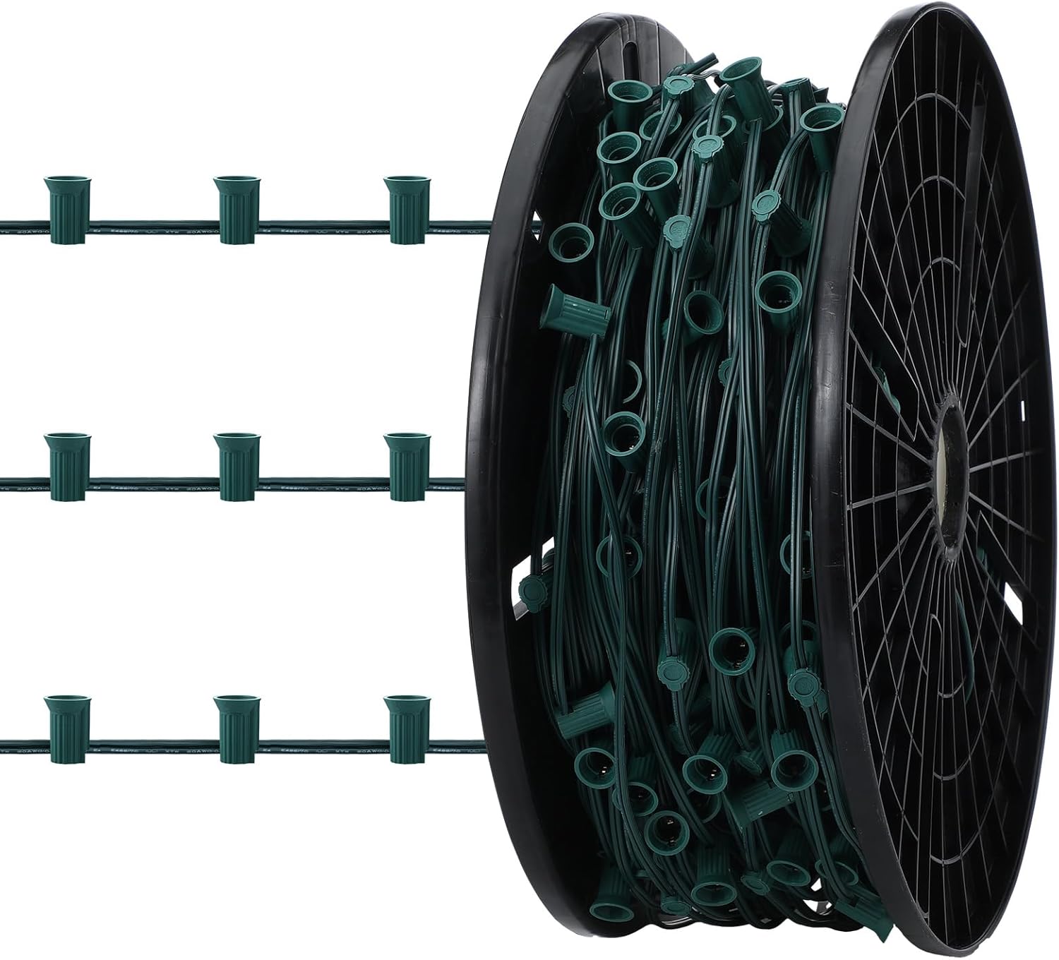 Copkim C7/E12 Christmas Light Sockets Set, UL Listed C7 Sockets ...