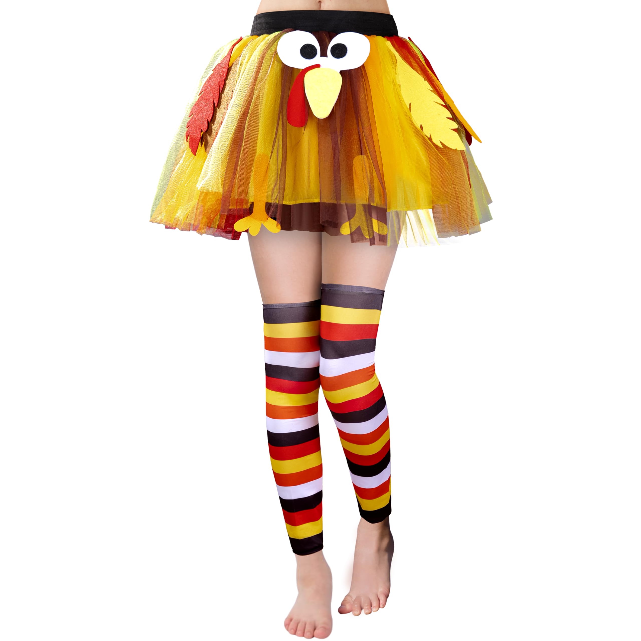 Amazon.com: Giggling Getup Thanksgiving Turkey Tutu & Socks Set ...
