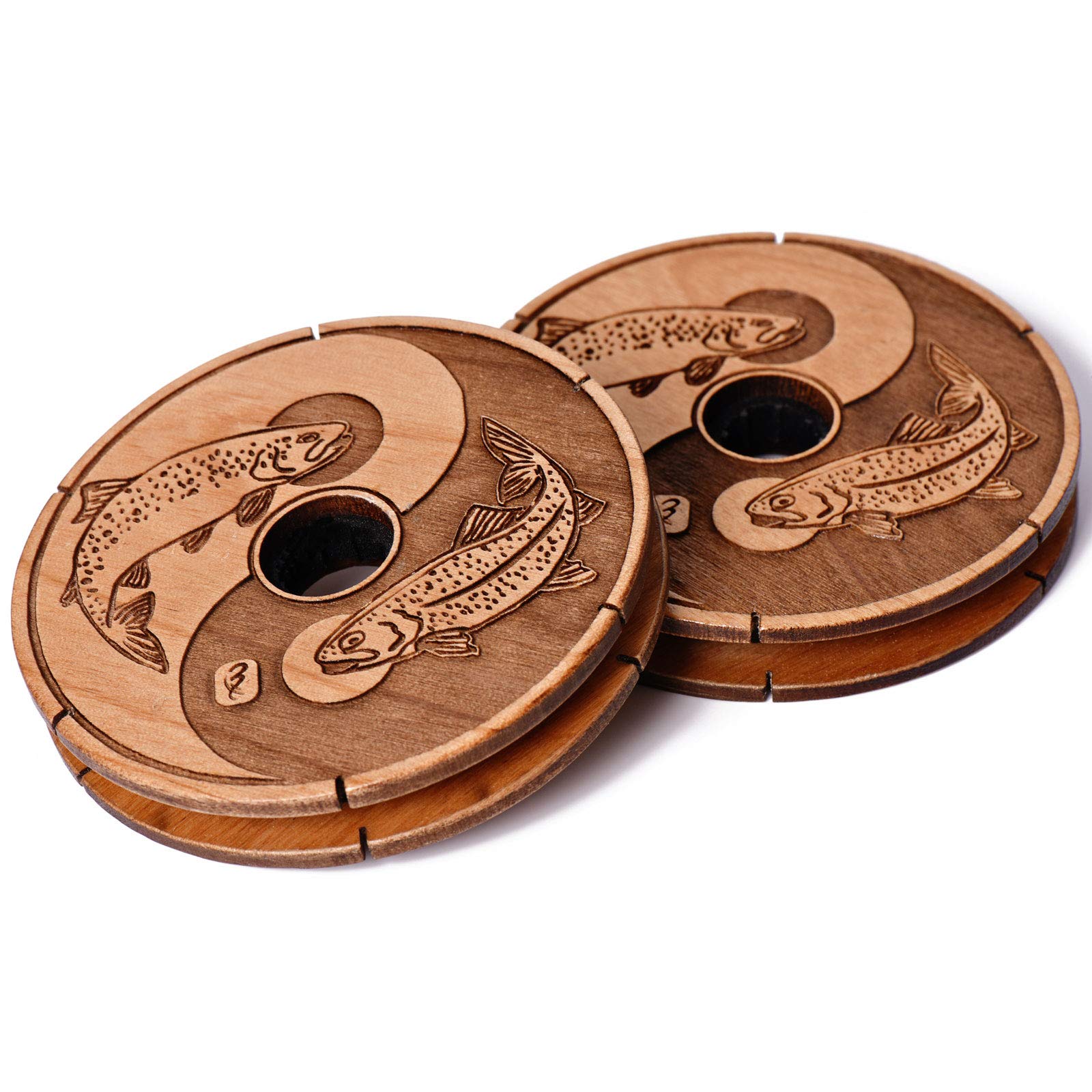 Amazon.com : Zen Tenkara Wooden Spool/Line Holder - Single : Sports ...
