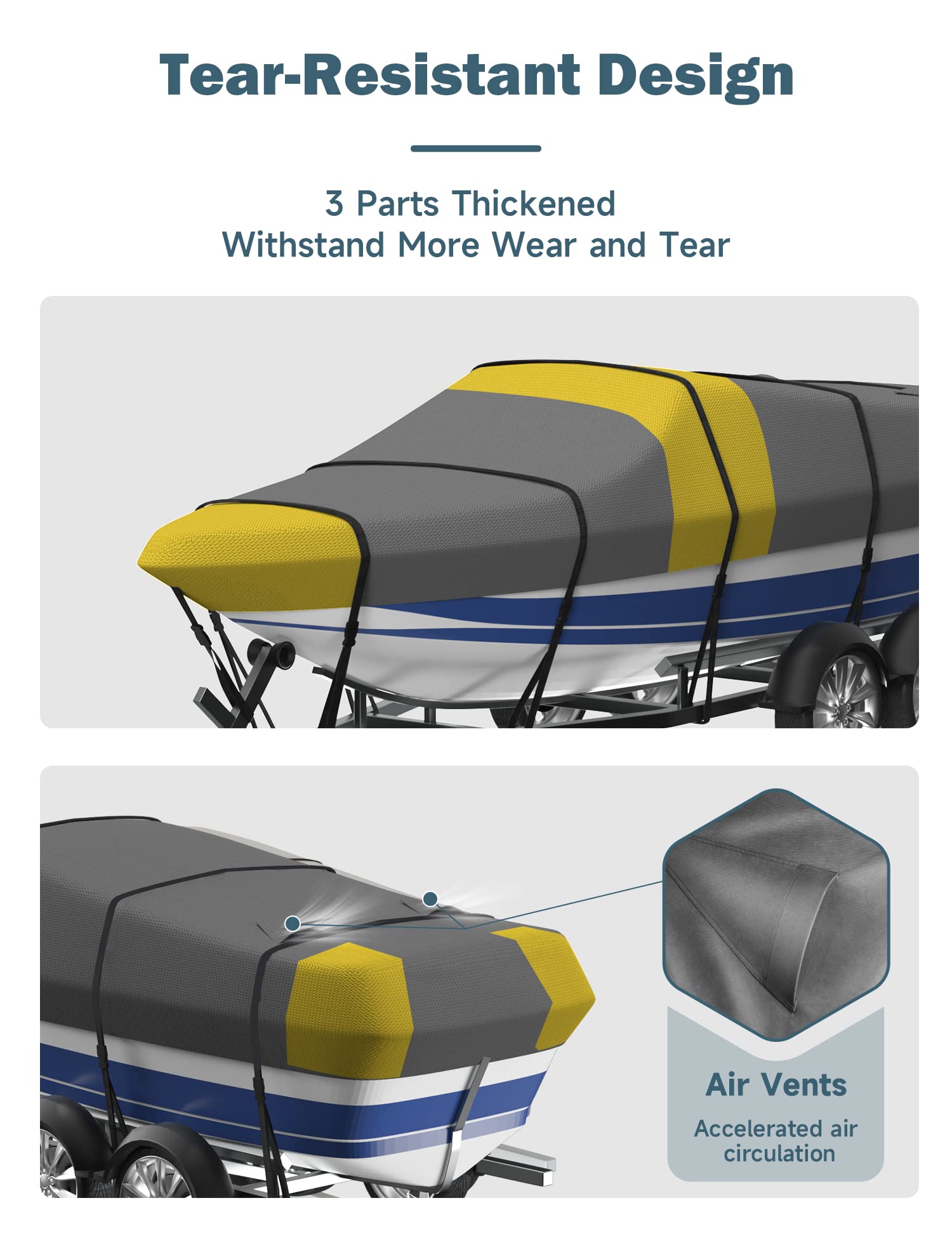 Snapklik.com : Umbrauto Boat Cover Heavy Duty 600D Solution-Dyed ...
