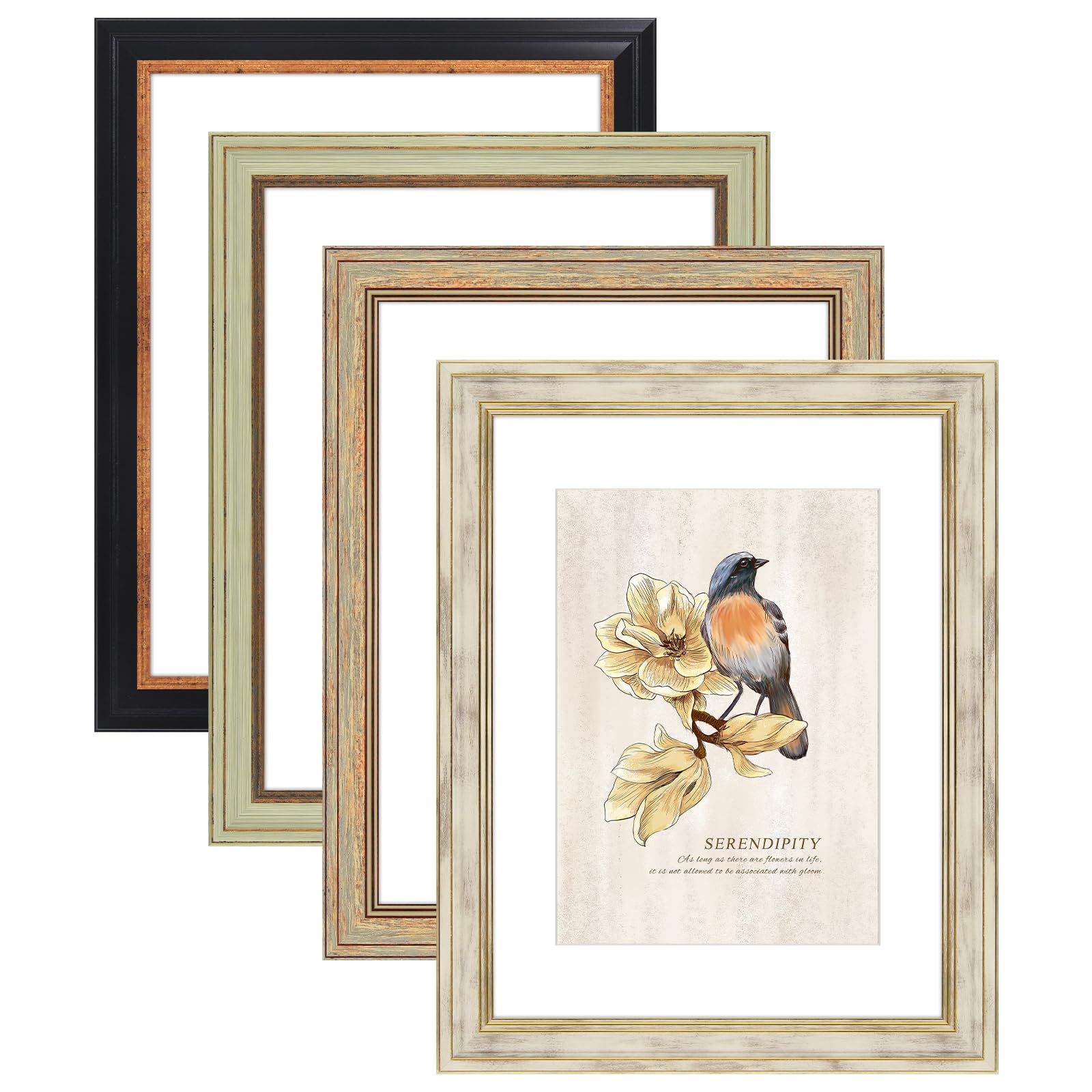 Amazon.com - AAQ 4 Pack 8x10 Picture Frame - 8 x 10 photo frame with ...