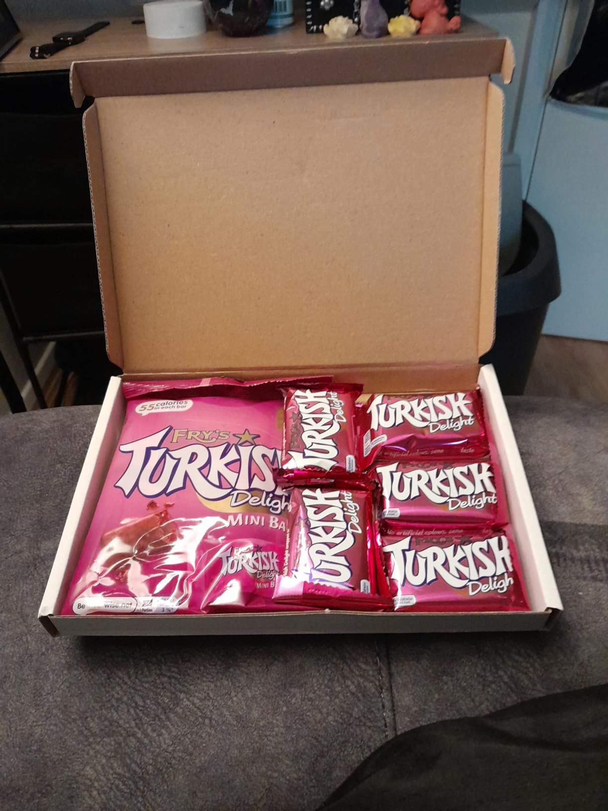 Frys Turkish Delight Gift Box - x5 Frys Turkish Delights 51g Bars ...