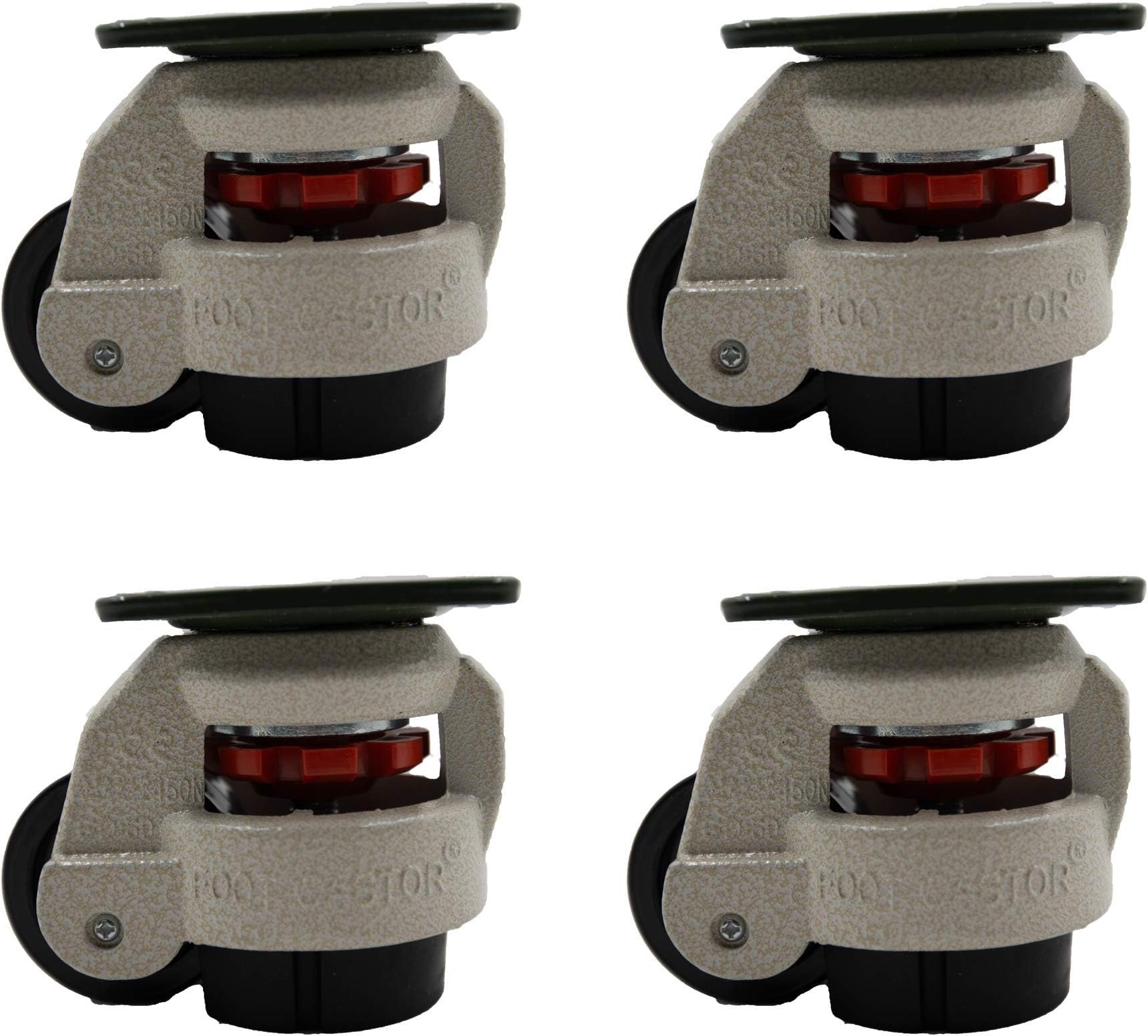 Amazon.com: Happybuy Leveling Casters Set of 4, 2" - Self Leveling ...