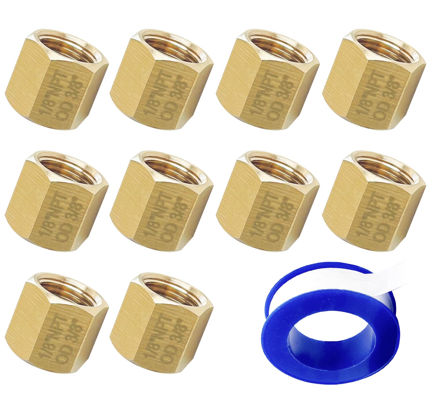 Snapklik.com : Sutekus Pipe Fitting Cap NPT Female Pipe Brass Fitting ...