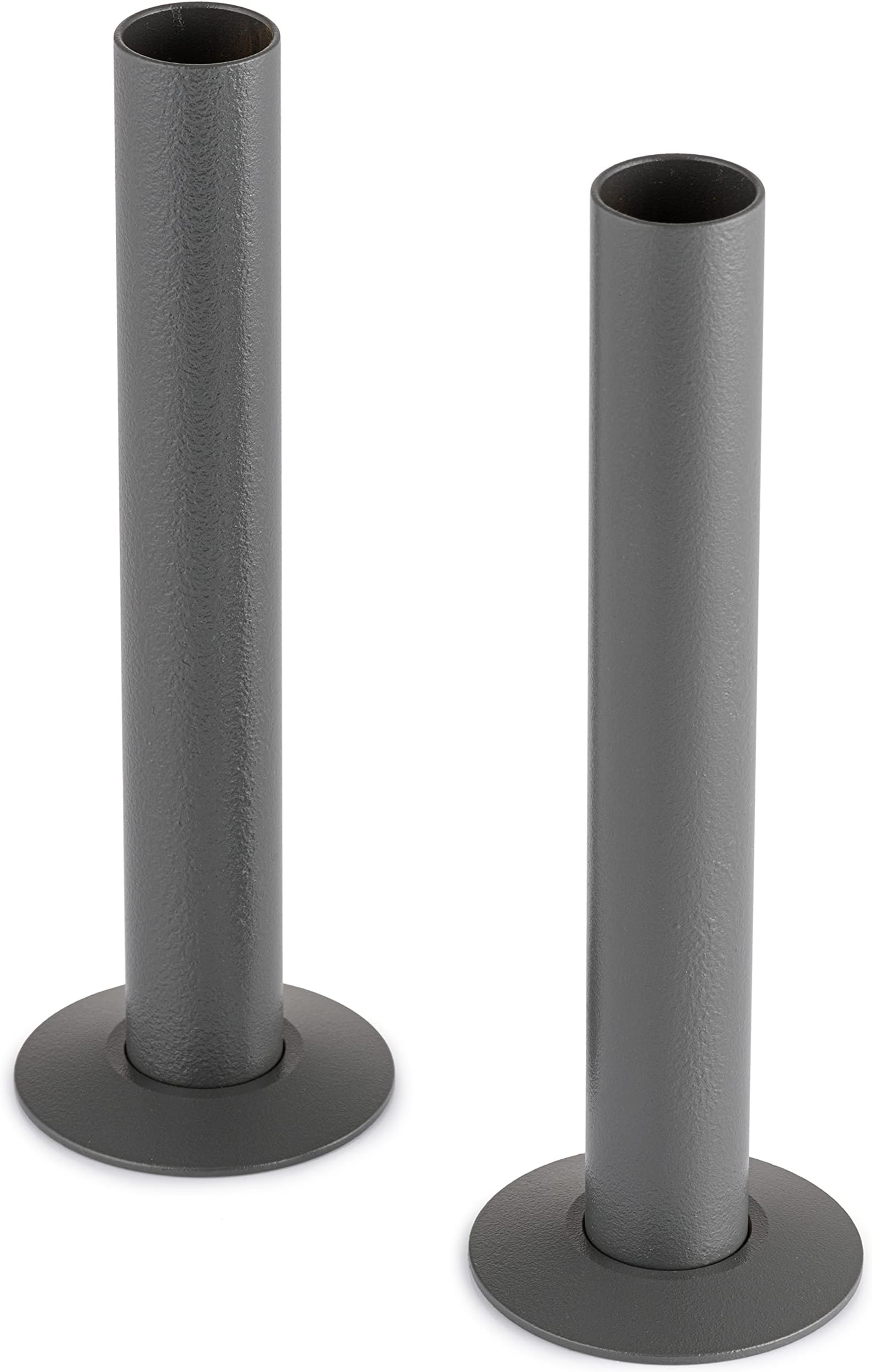 x 2 Unika Grey Plastic Pipe Cover - Clip Together For Floors - For a ...