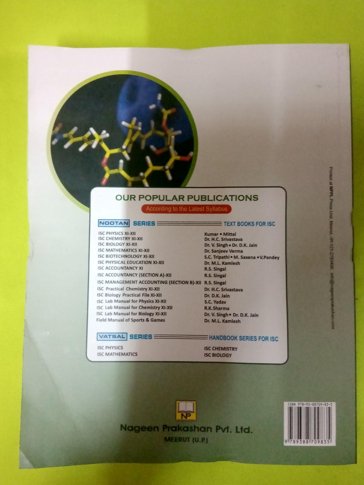 Buy Nootan ISC Chemistry -XI Book Online at Low Prices in India ...