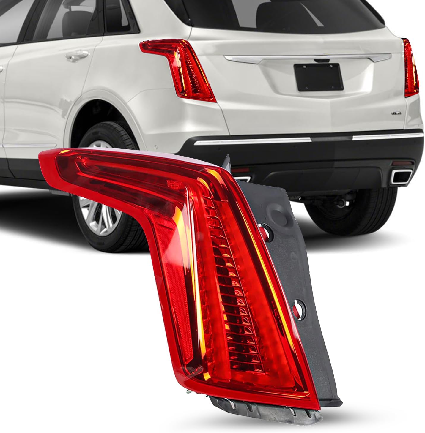 Amazon.com: SOCKIR Tail Light Assembly Fit for 2017-2021 Cadillac XT5 ...