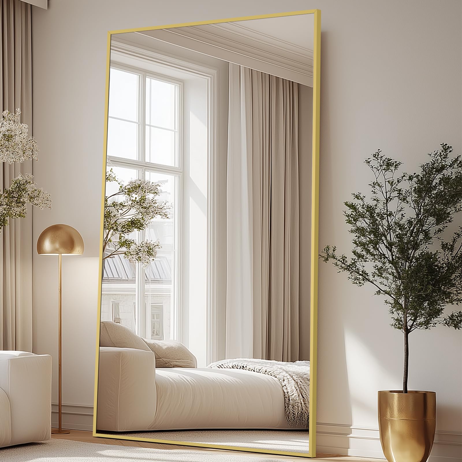 Amazon.com: MELOMOIR Full Length Mirror, 81"x41" Oversized Floor Mirror ...
