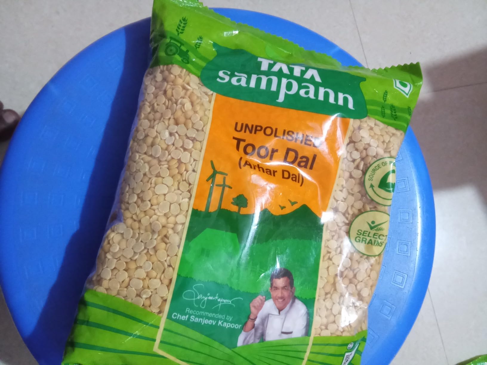 Tata Sampann Pulses Combo Pack, Unpolished Toor Dal (Arhar Dal ...