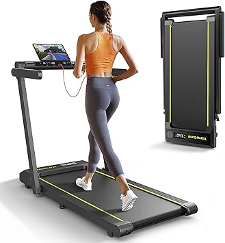 Amazon.com : TOPUTURE 2 in 1 Folding Treadmill, 2.5HP Under Desk ...