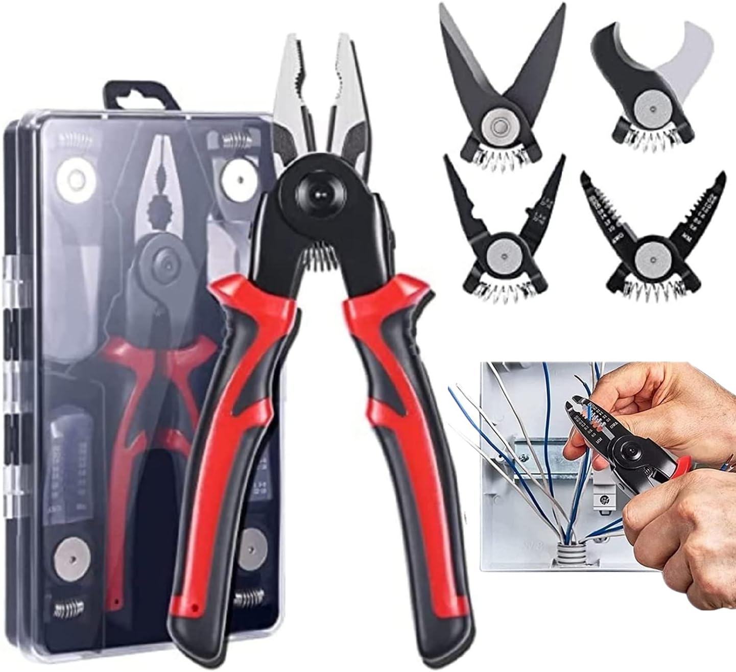 Kit d'outils polyvalents 5 en 1 tout usage, pinces multifonctions à ...