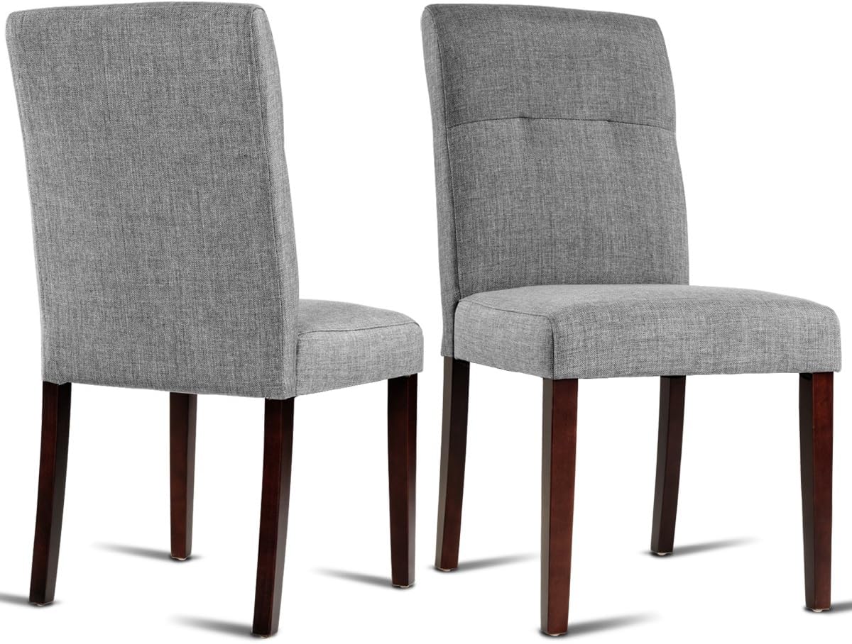 Amazon.com - Giantex 2 Pcs Dining Chair Living Room Bedroom Home Study ...