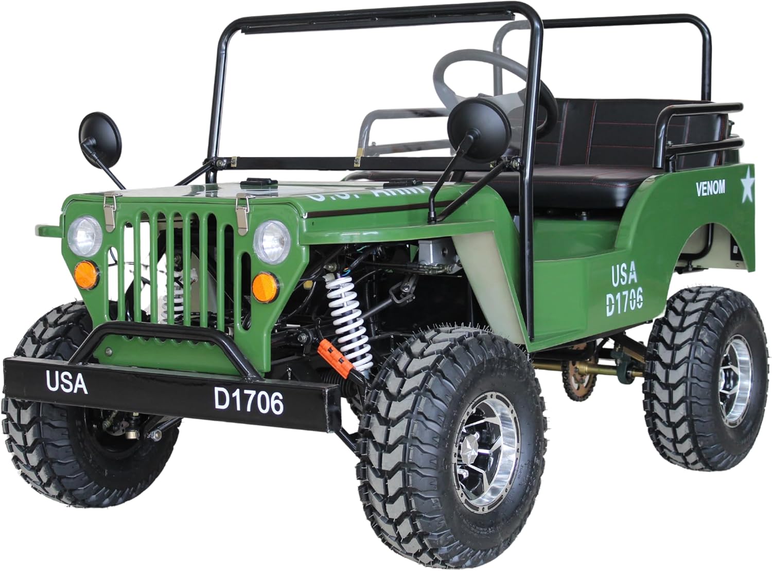 125cc Mini Utility Vehicle | Venom Mini Jeep 3-Speed | Gas Powered ...
