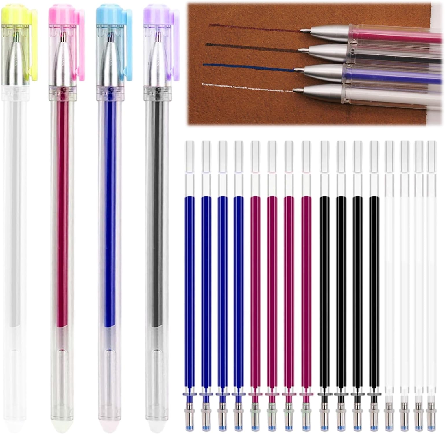 Threaders Erasable Sewing Marker Pens-Pack of 3, Including Blue, Red ...