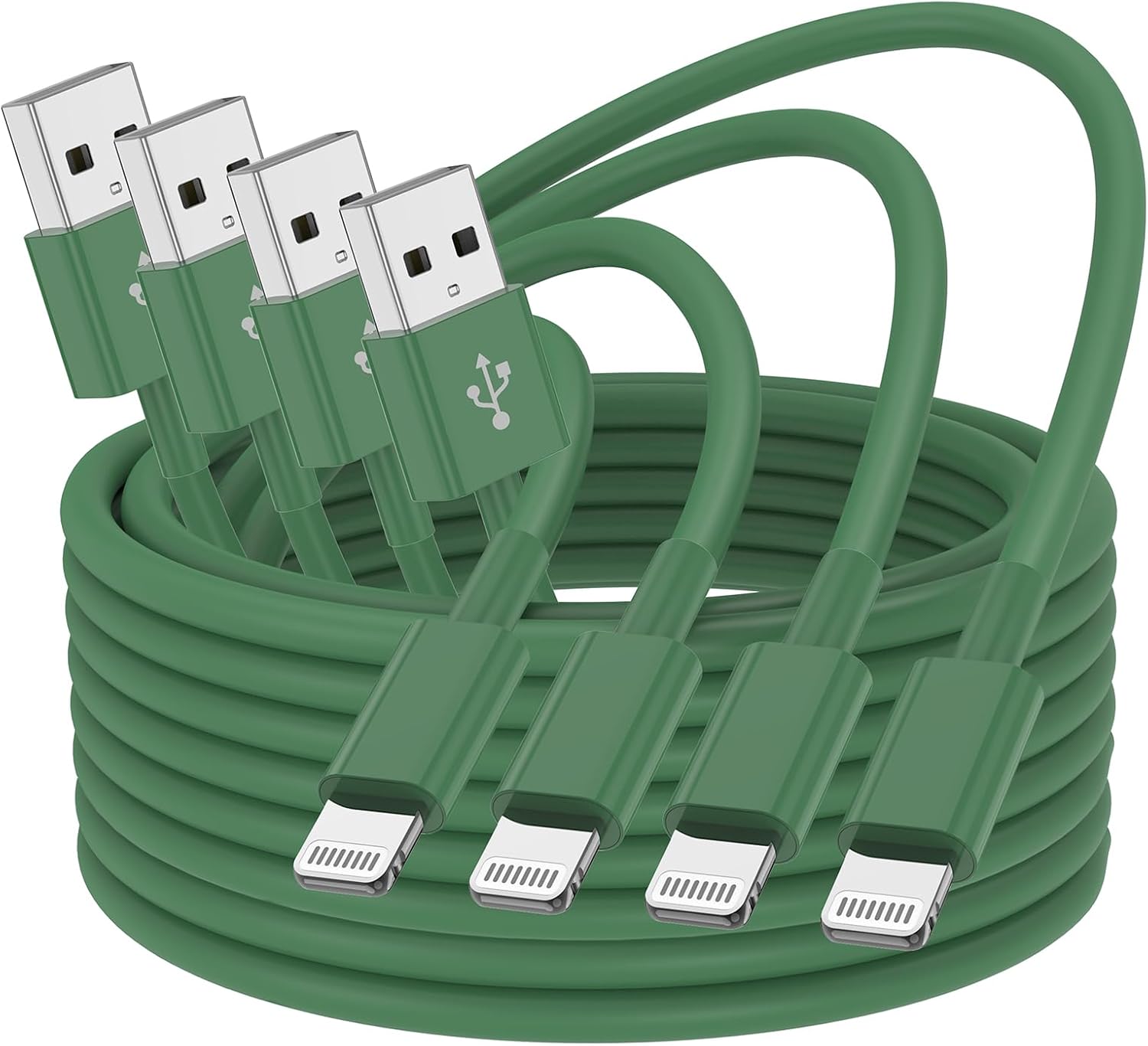 Amazon.com: FGUIME 4Pack iPhone Charger Cord 6ft, [Mfi Certified ...