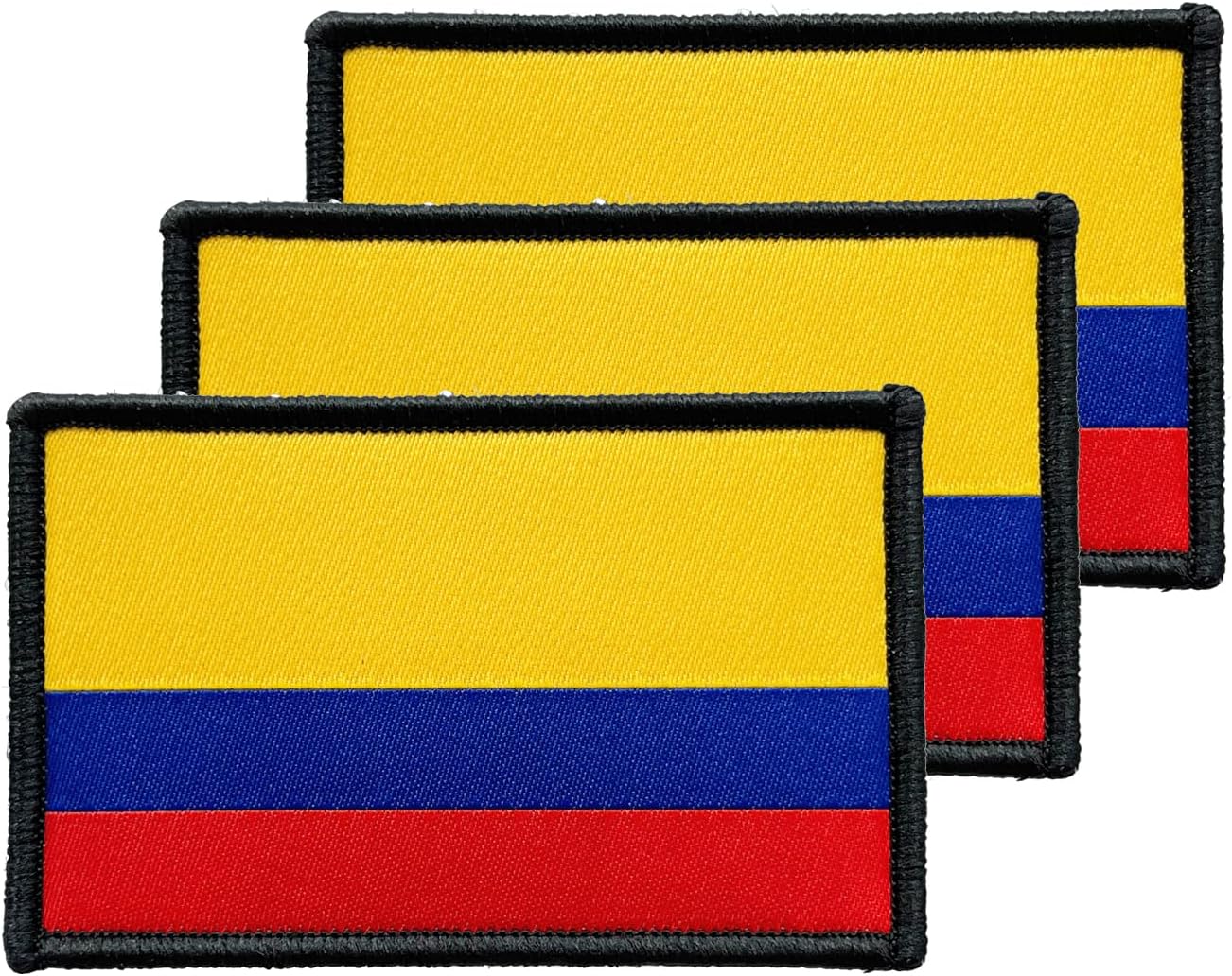 Amazon.com: 3Pcs Colombia Colombian Flag Patch 2x3 Inch, Hook Loop Tactical Embroidered Armband ...