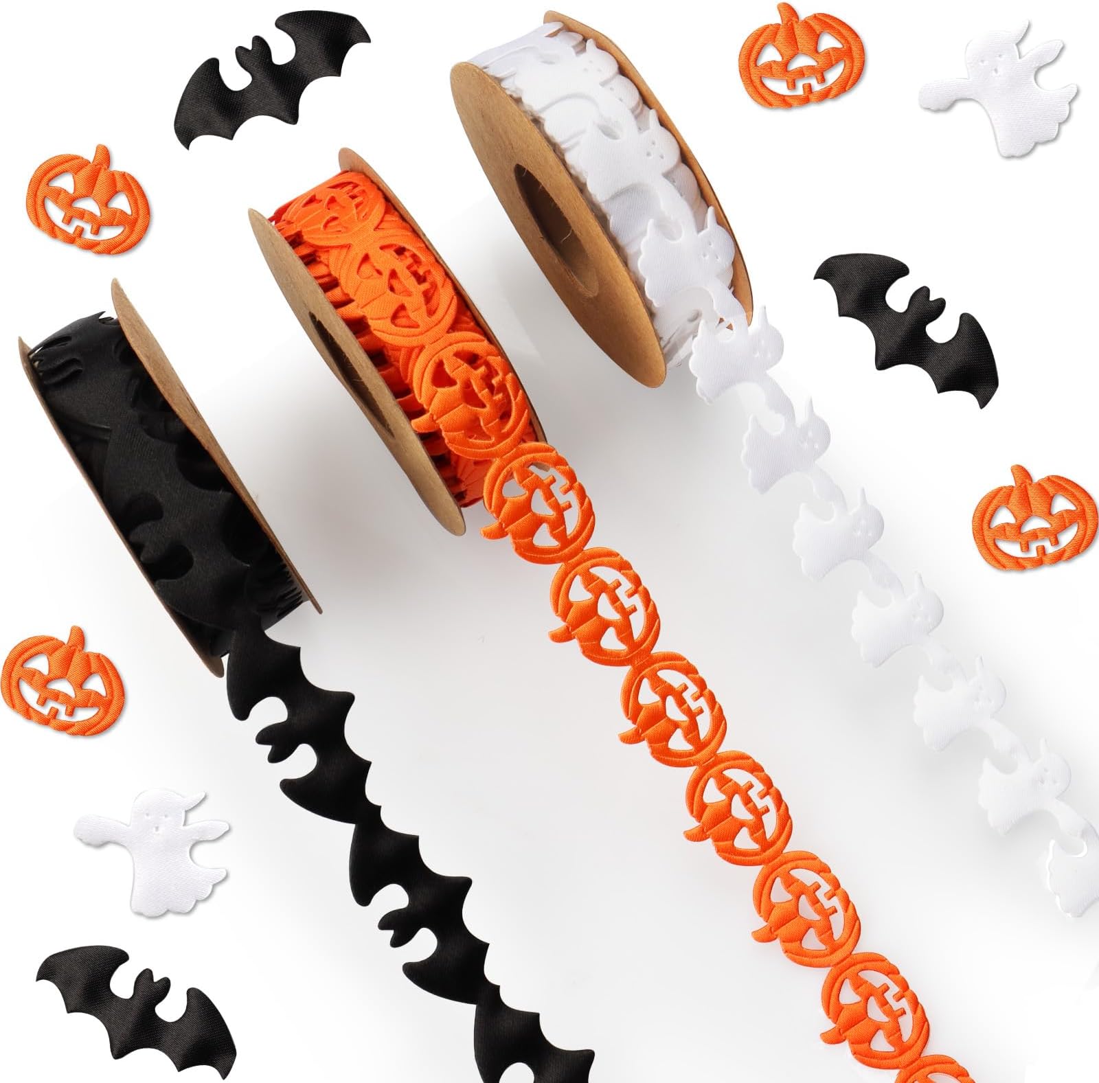Amazon.com: Hying 3 Rolls × 5 Yards Halloween Ribbons for Crafting ...