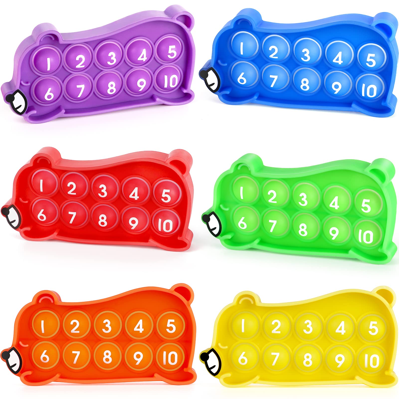 Buy Torlam Ten Frames Pop Board Math Games for Kids, Math Manipulatives ...