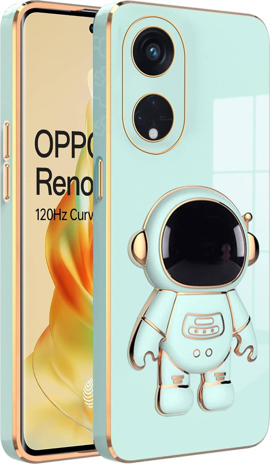 V-TAN Electroplated 3D Astronaut Holster Folding Stand Back Case ...