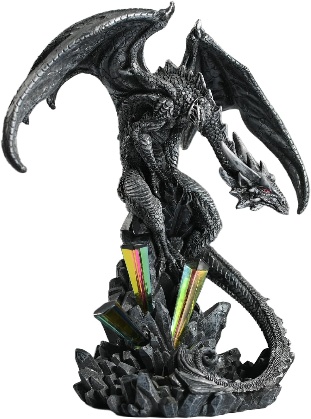 Amazon.com: Steampunk Mechanical Gear Dragon Sitting Holding Sphere ...