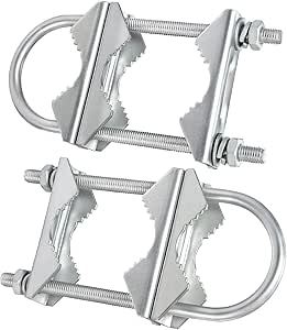 Double Antenna Mast Clamp V Jaw Block With U Bolts, Heavy Duty Mount ...