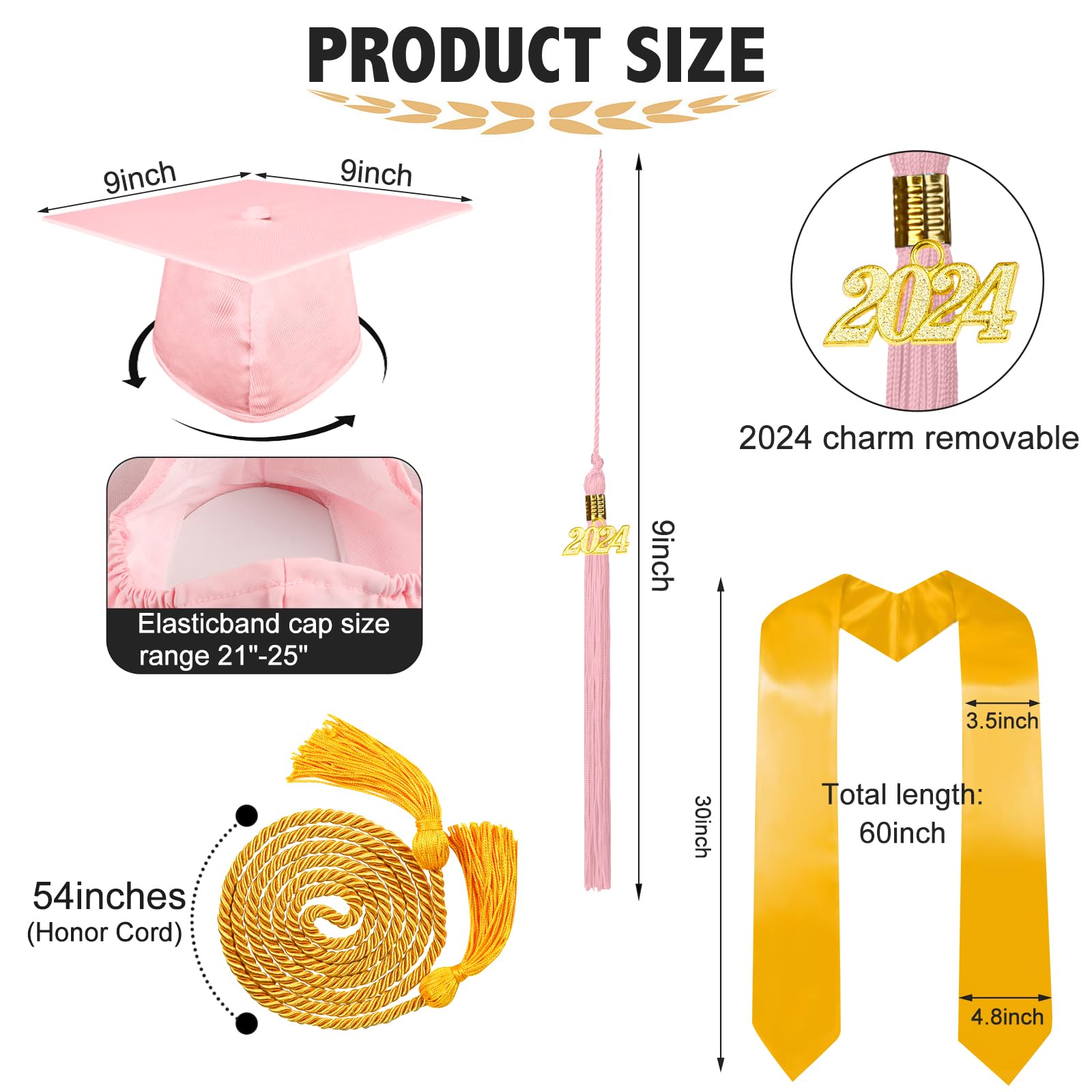 Snapklik.com : Mukum Matte Graduation Cap And Gown 2024 Set Bulk