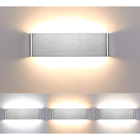 LED Wall Light Indoor Modern 6W Up and Down Wall Lights Brushed ...