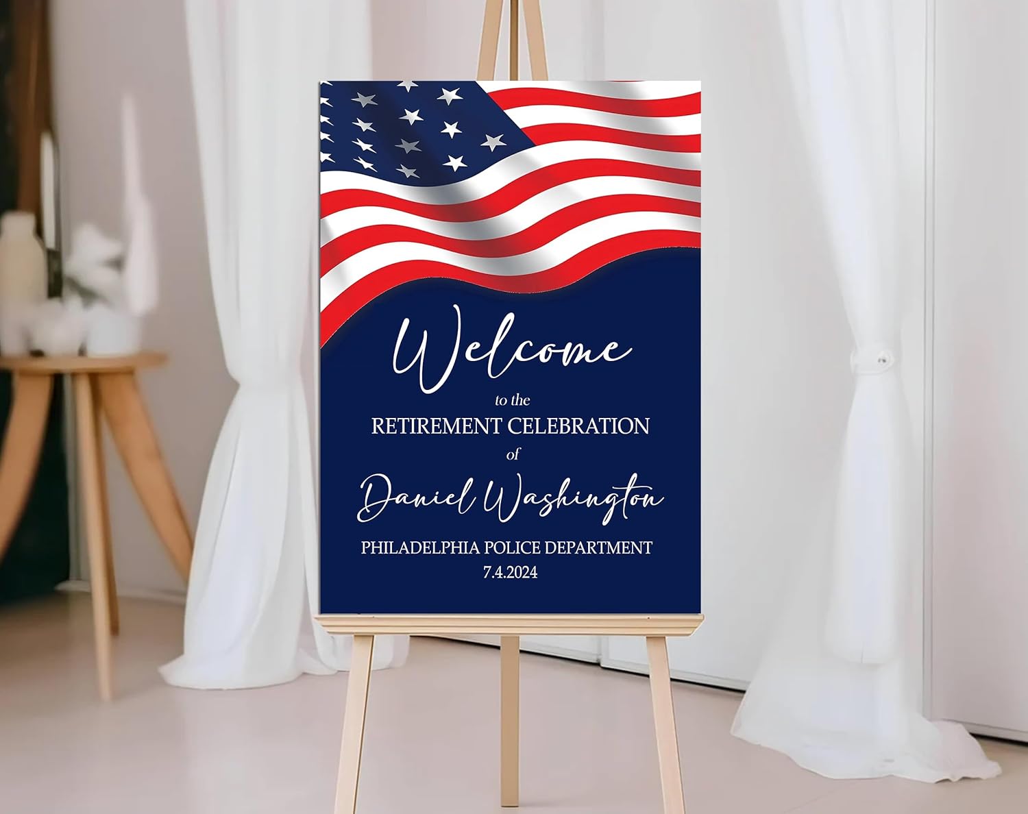 Amazon.com : Personalized Army Retirement Party Decorations - Outdoor ...