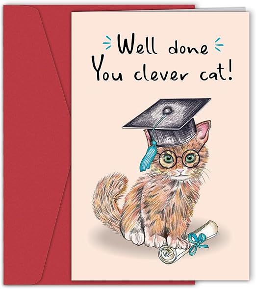 Amazon.com : Inbufruy Funny Graduation Card for Him Her, Graduation ...