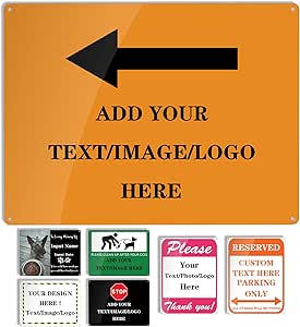 Amazon.com: Custom Direction Metal Signs ,Personalized Outdoor Metal ...