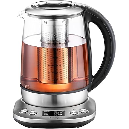 Amazon.com: Mecity Electric Tea Kettle With Tea Infuser and Temperature ...