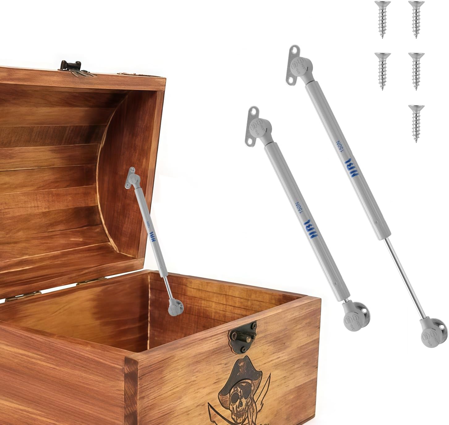 Hingex 250N Heavy Duty Soft Close Lid Support Hinge, Chest Hinges for ...