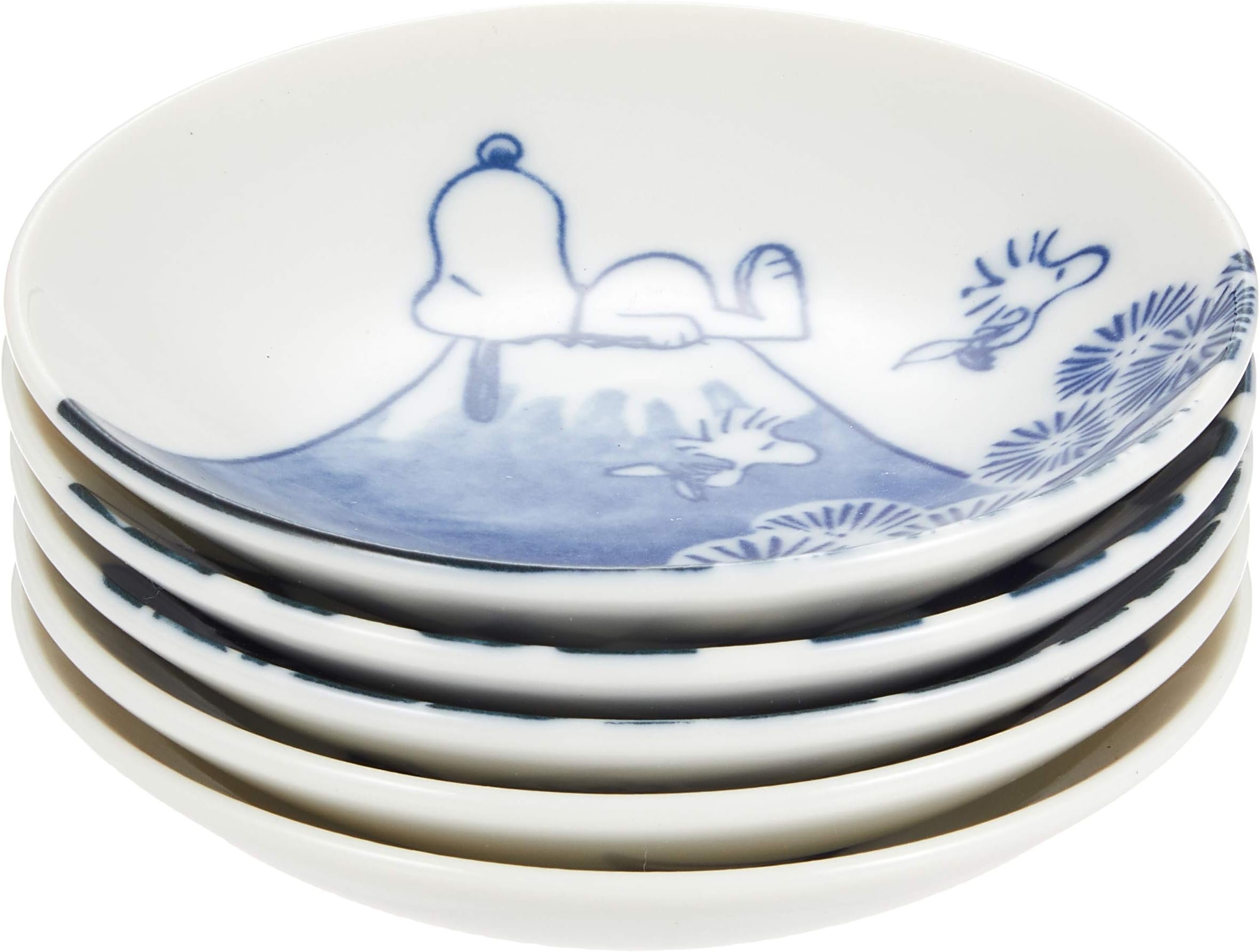 Amazon.com: Yamaka Shoten Peanuts SN80-127H Snoopy Dyed Soy Sauce Dish ...