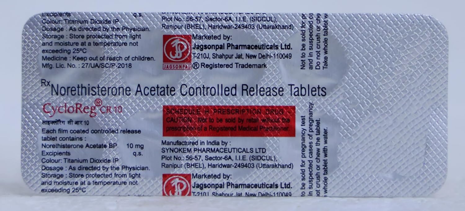 Cycloreg CR 10 - Strip of 10 Tablets : Amazon.in: Health & Personal Care