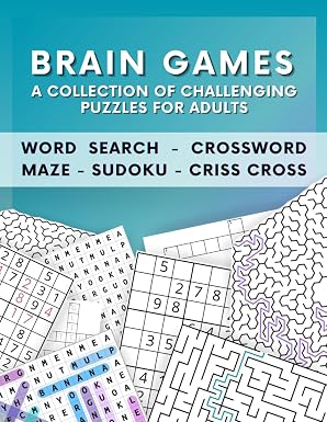Brain Games Puzzle Book: A Collection of Challenging Puzzles for Adults ...