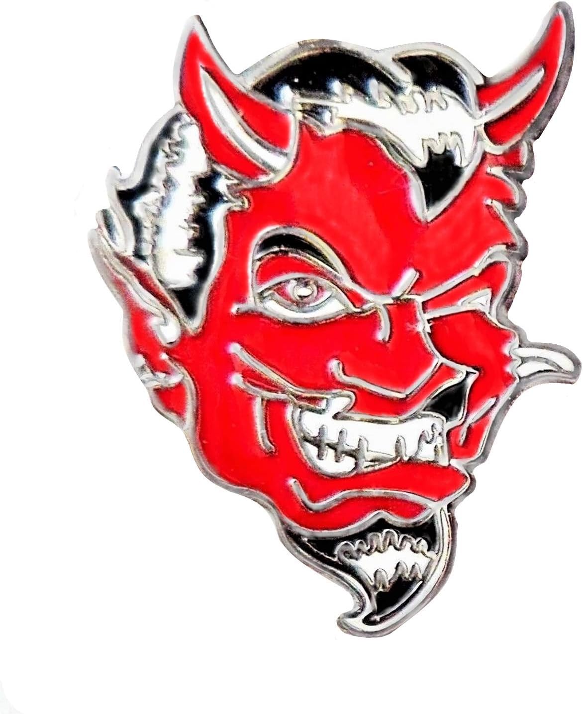 Amazon.com: 1000 Flags Limited Red Devil Satan Enamel and Metal Pin ...